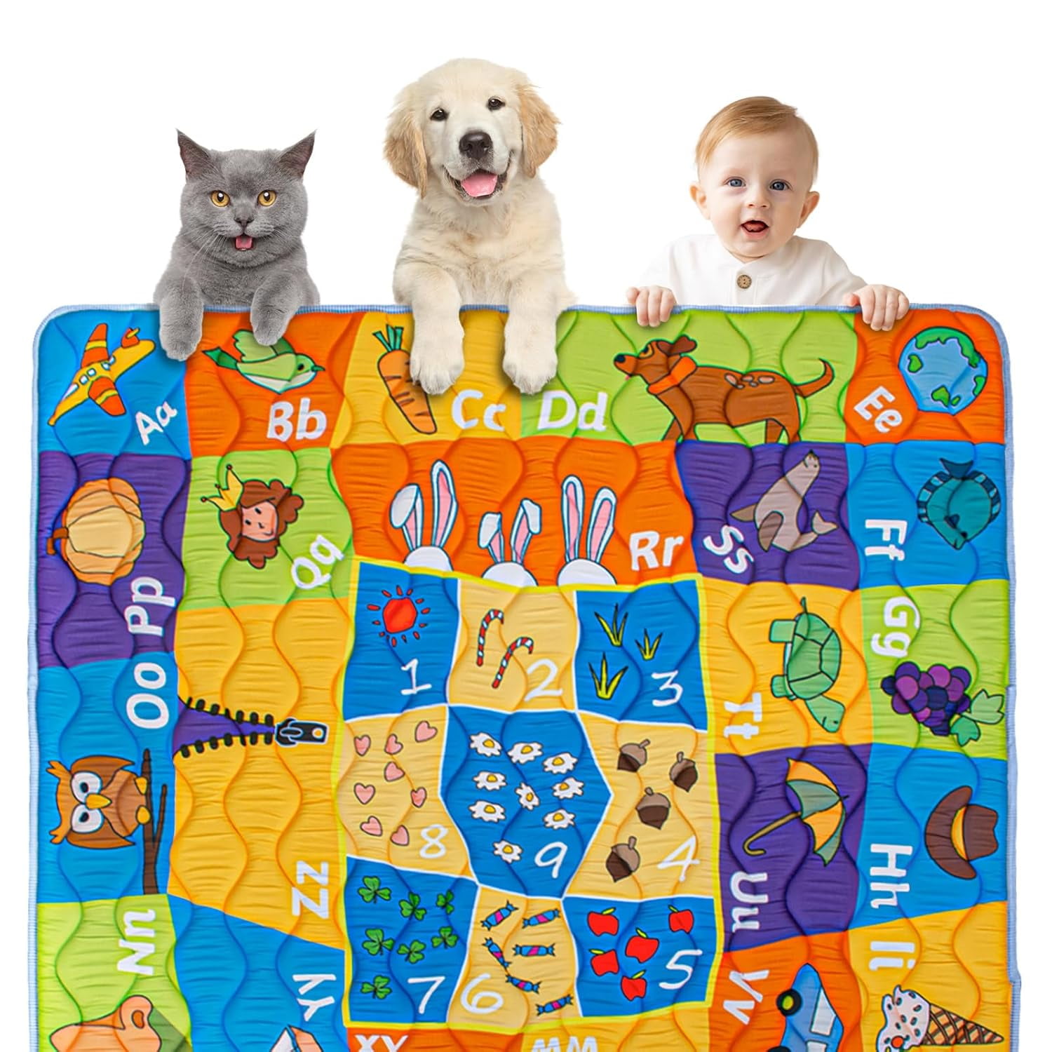 Beavtaens Baby Play Mat for Floor, Foam 50"x50" Playpen Mat, Thickened ...