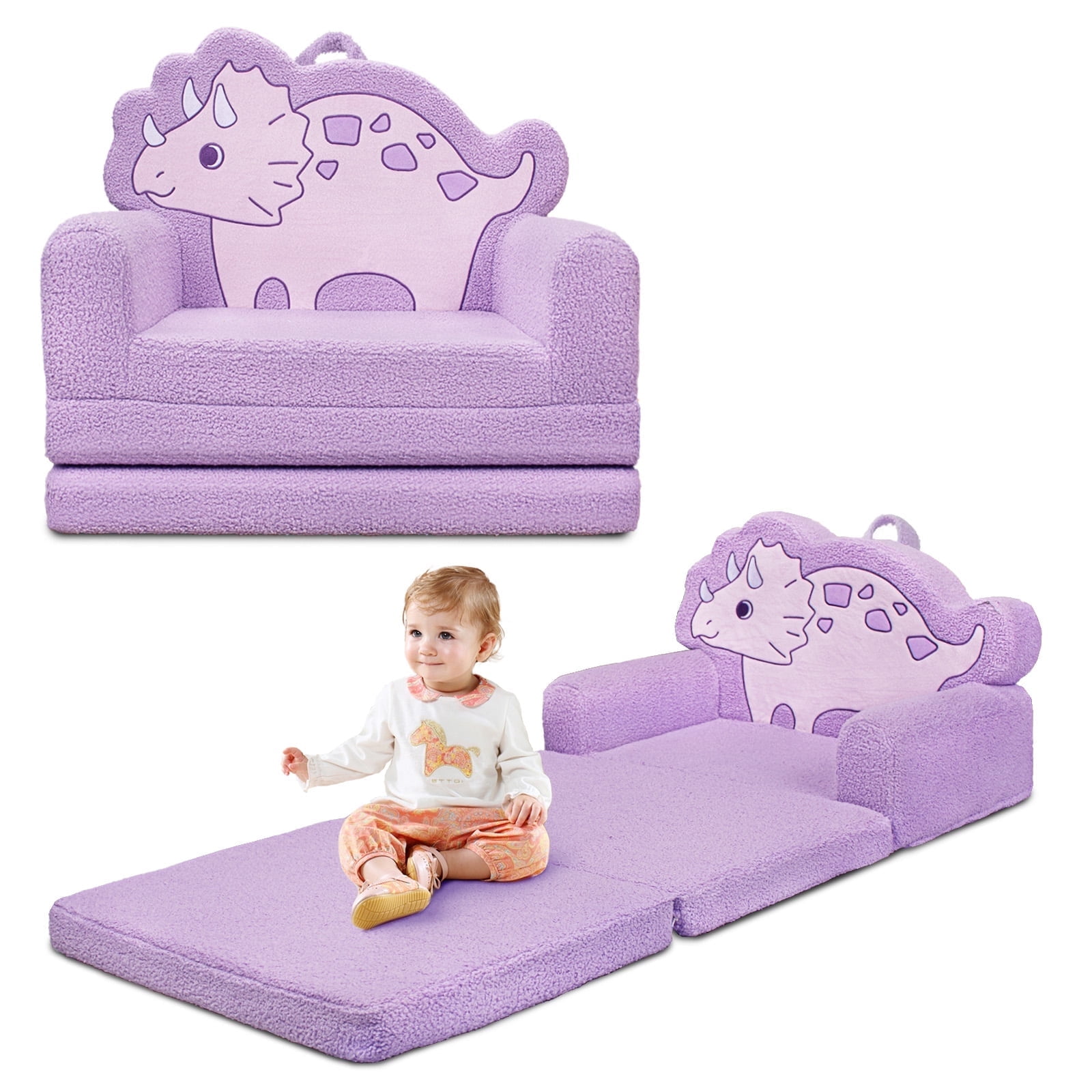 Beavtaens Toddler Couch, Extra Large 53.1" x 23.6" Kids Sofa, 2-in-1 ...