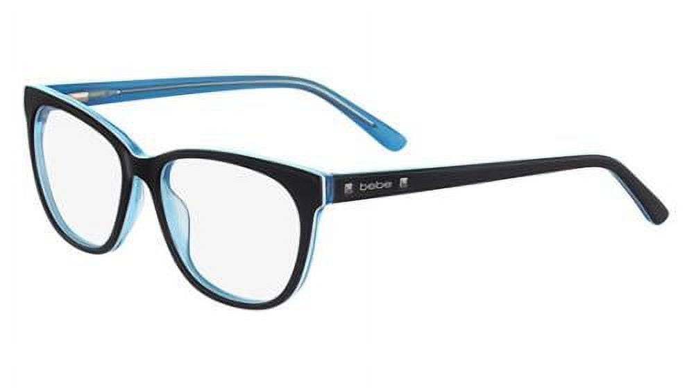 Bebe BB5108 414 Women's Navy Rectangular Plastic Frame Eyeglasses ...