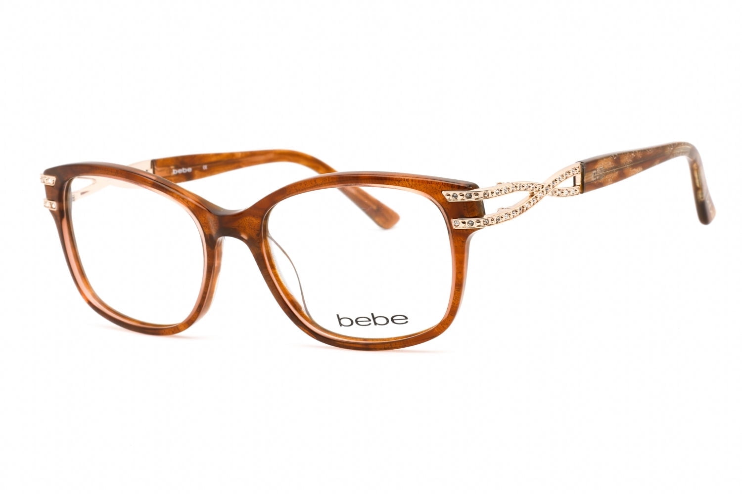 Bebe BB5172 200 Women's Topaz Rectangular Plastic Frame Eyeglasses ...