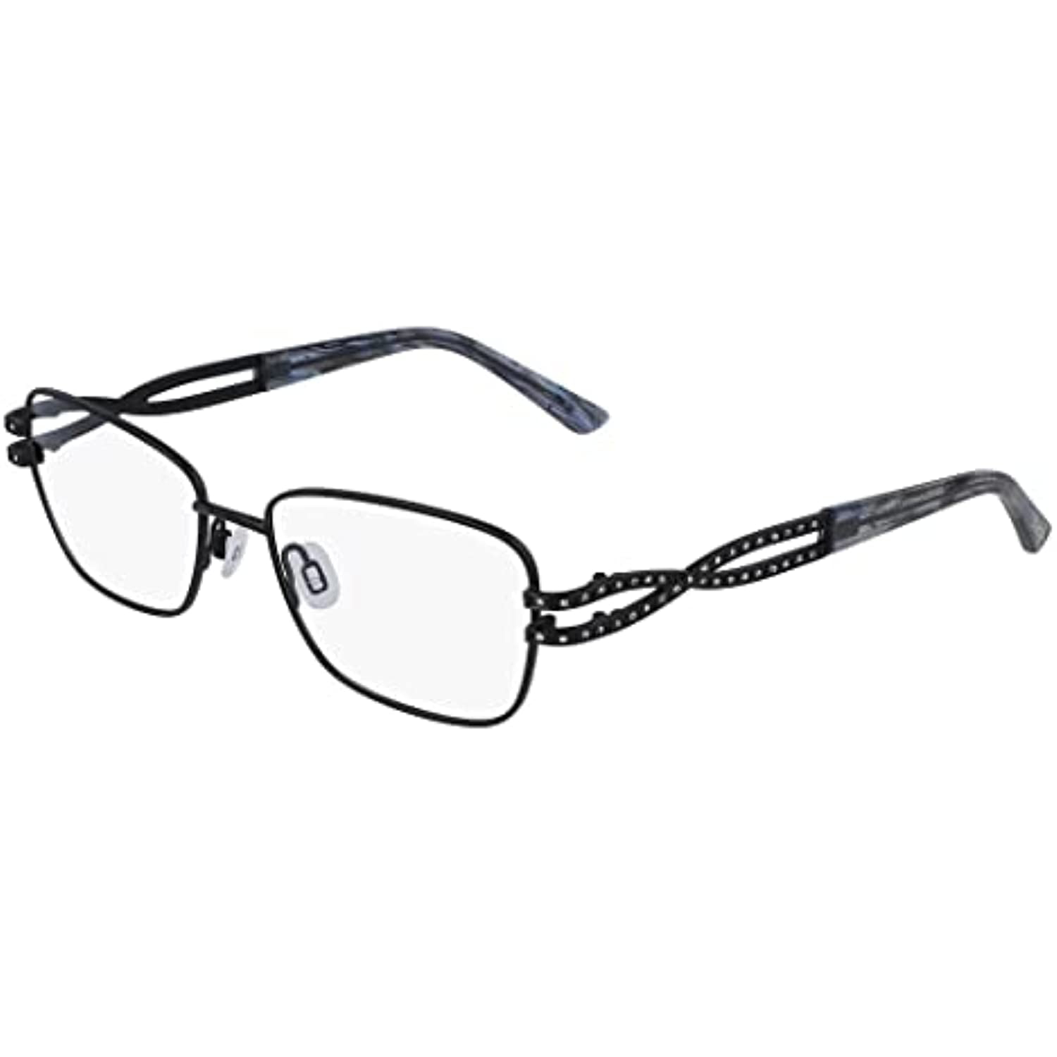 Bebe BB5173 001 Women's Jet Rectangular Plastic Frame Eyeglasses ...