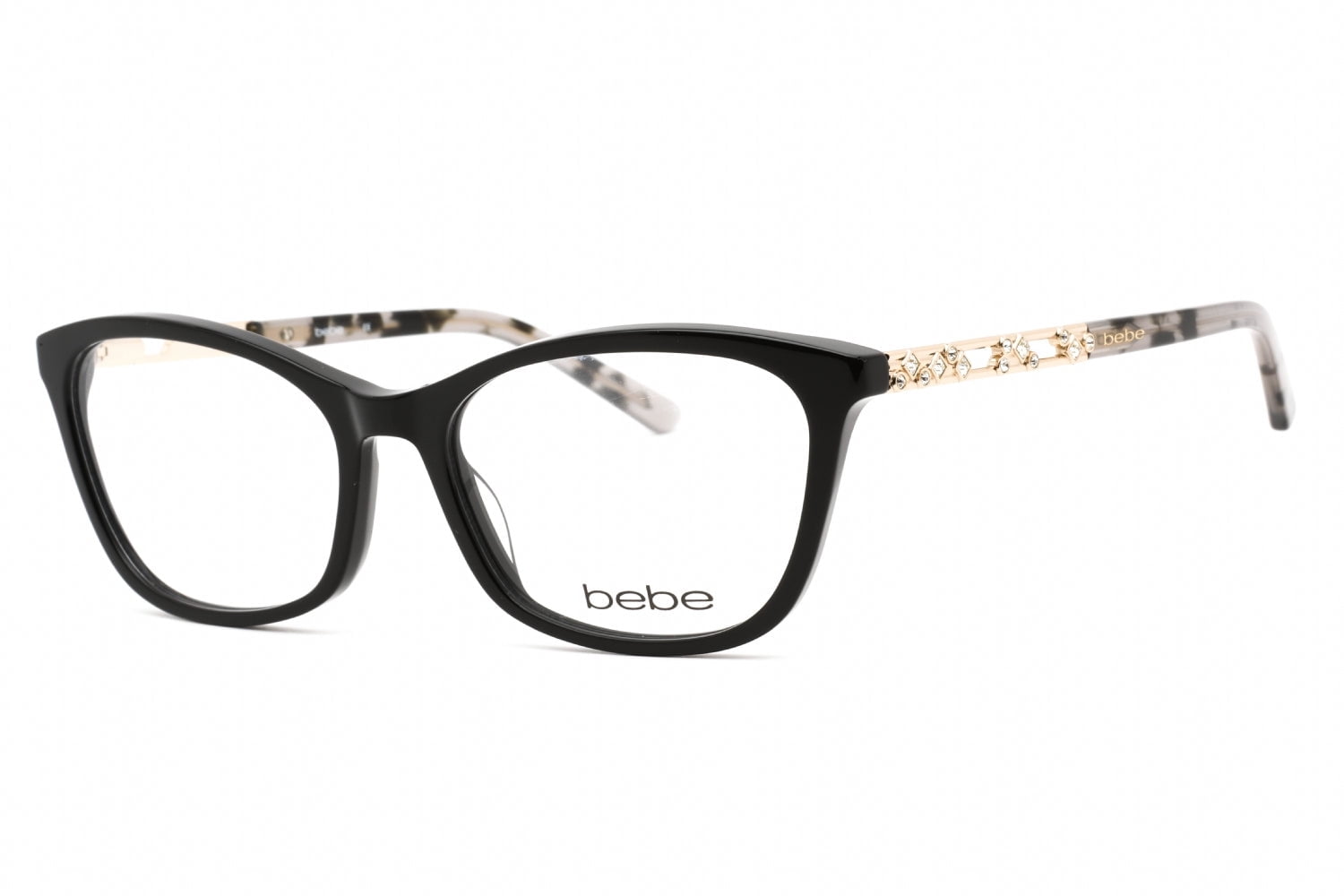 Bebe BB5174 001 Women's Jet Rectangular Plastic Frame Eyeglasses ...