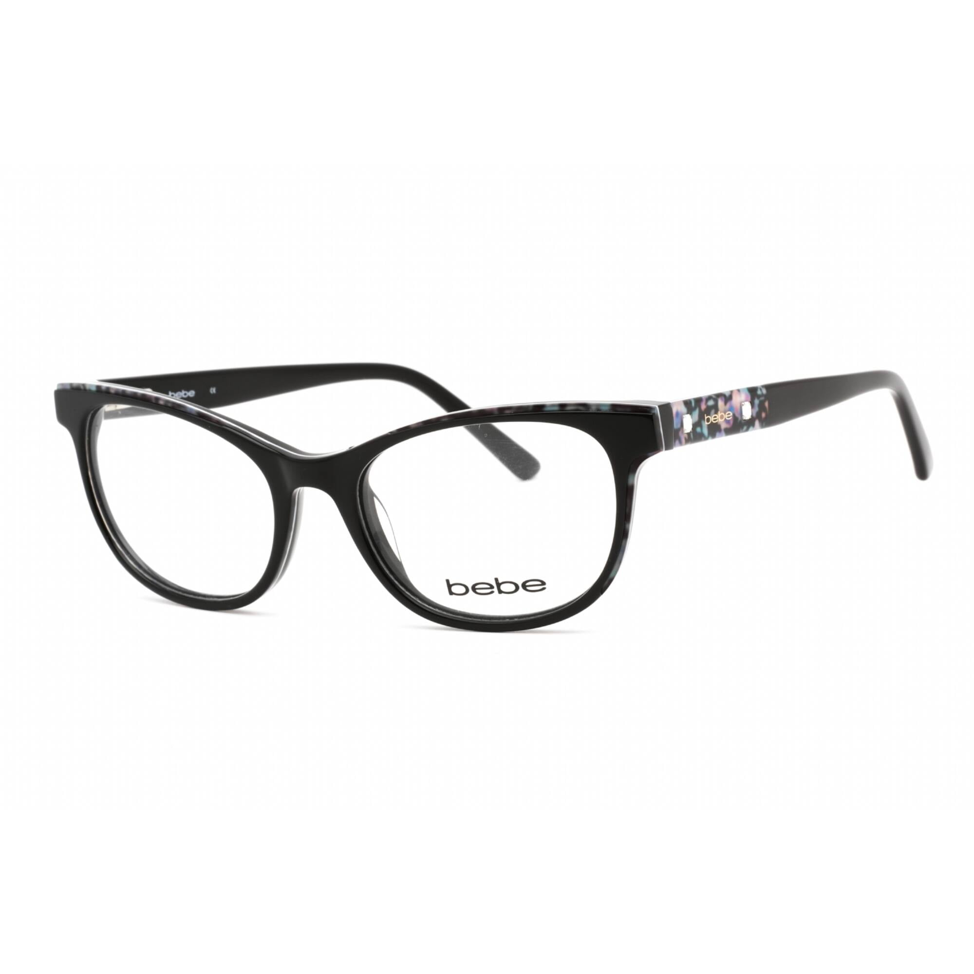Bebe BB5198 001 Women's Jet Rectangular Plastic Frame Eyeglasses ...
