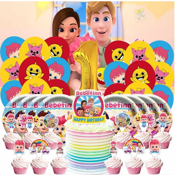 Bebe Playtime Party Supplies Decor 1st Kit Balloons Birthday Cake ...