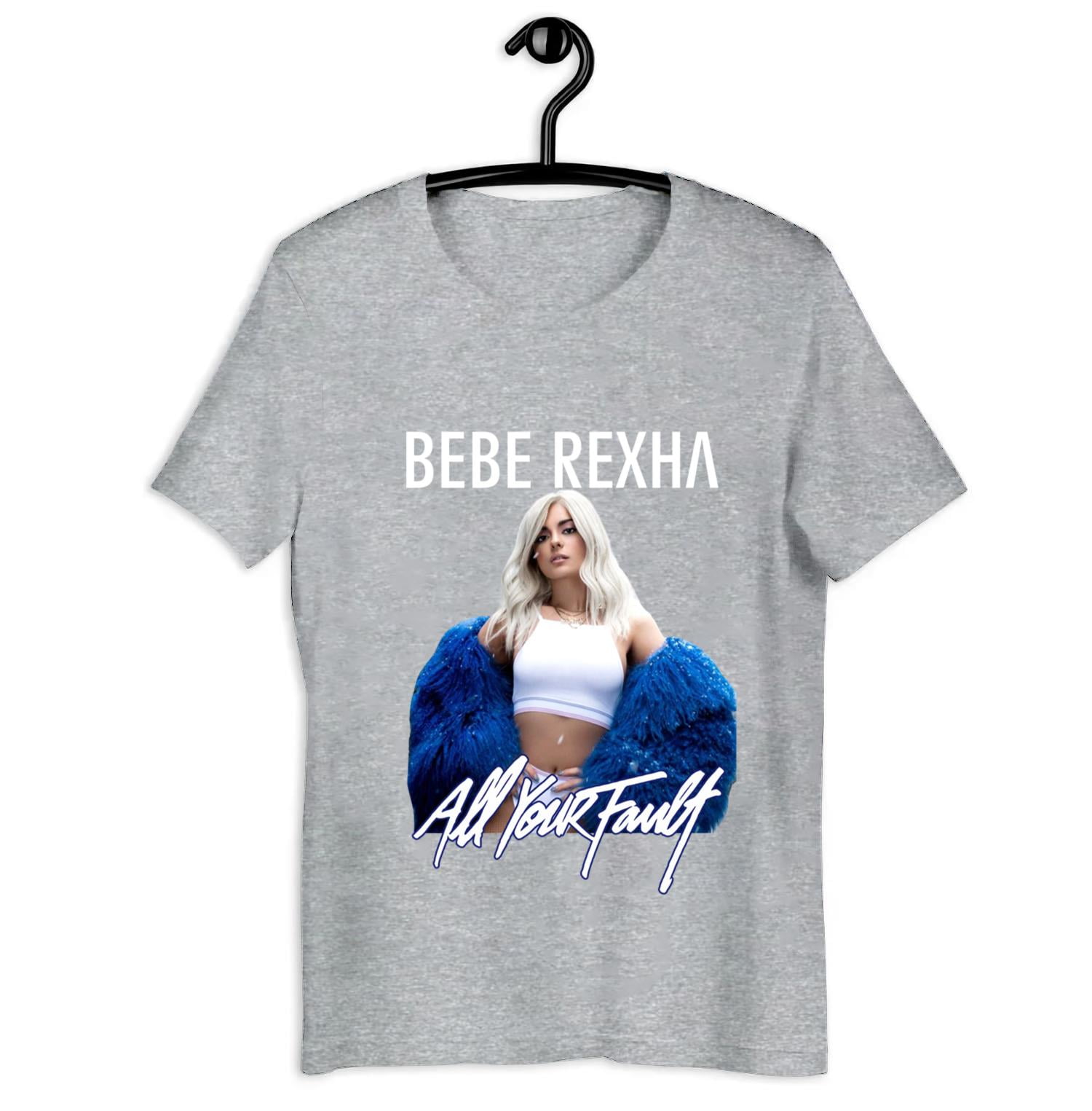 Bebe Rexha T-Shirt Black Short Sleeve Gift For Fan All Size Shirt ...