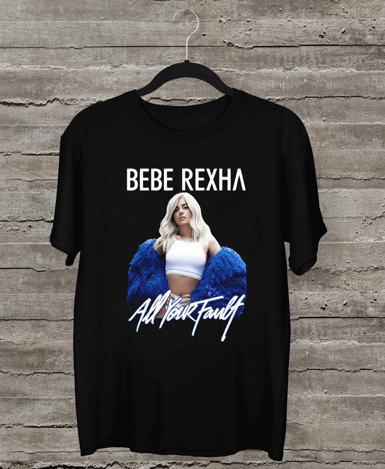Bebe Rexha T-Shirt Black Short Sleeve Gift For Fan All Size Shirt ...