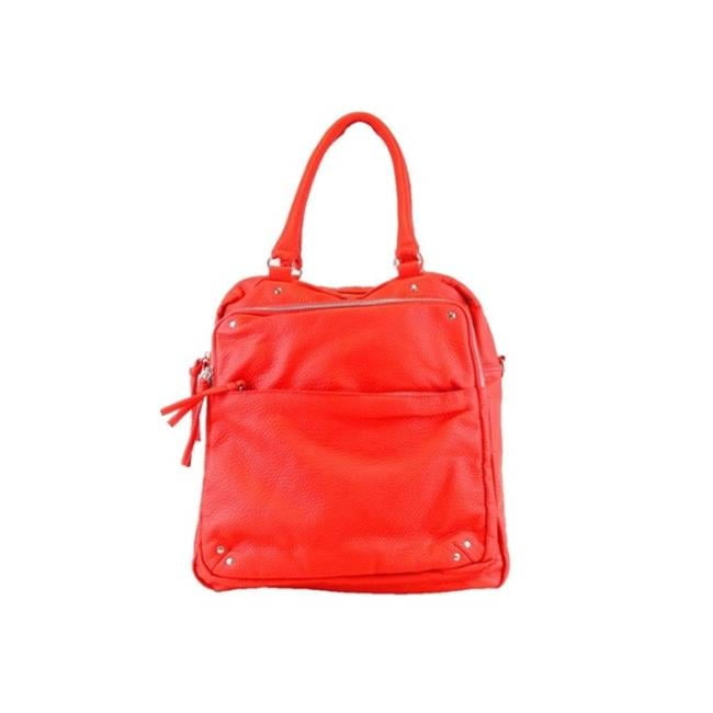 Bebe Rose Faux Leather Handbag Tote, Red - Walmart.com
