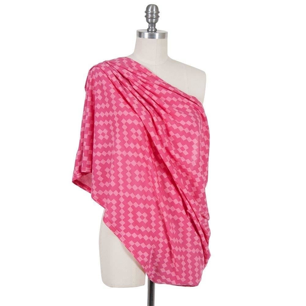 Bebe au Lait Premium Jersey Cotton Nursing Scarf Cover Malibu Pink ...