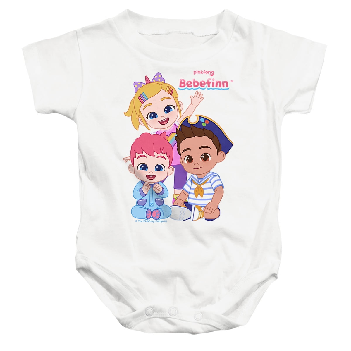 Bebefinn Siblings Unisex Infant Snap Suit for Baby, White, Small ...