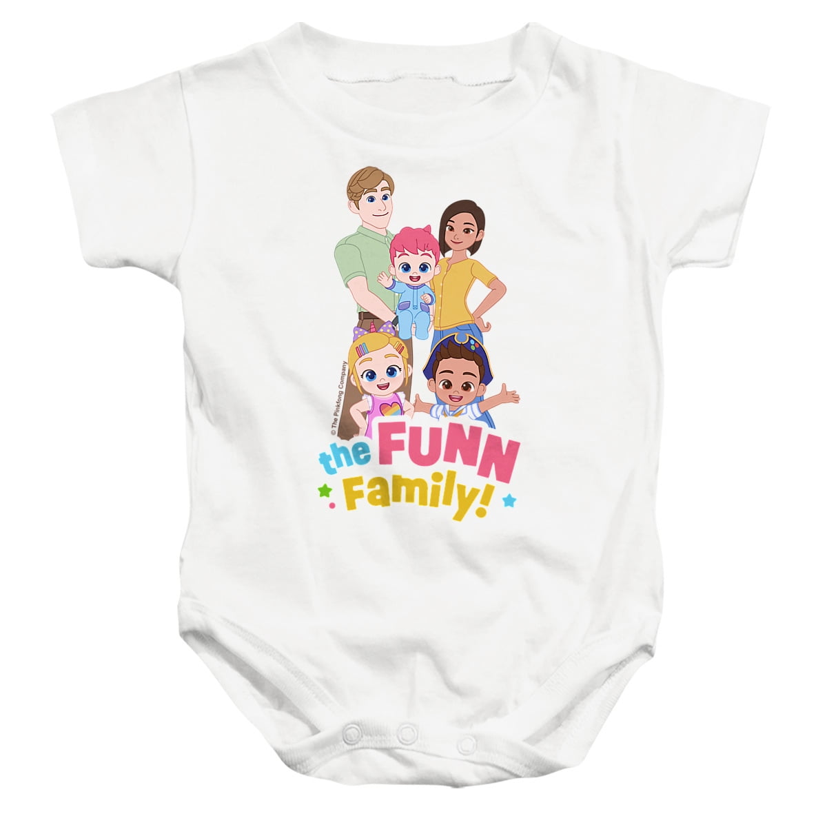 Bebefinn The Fun Family Unisex Infant Snap Suit for Baby, White, Large ...