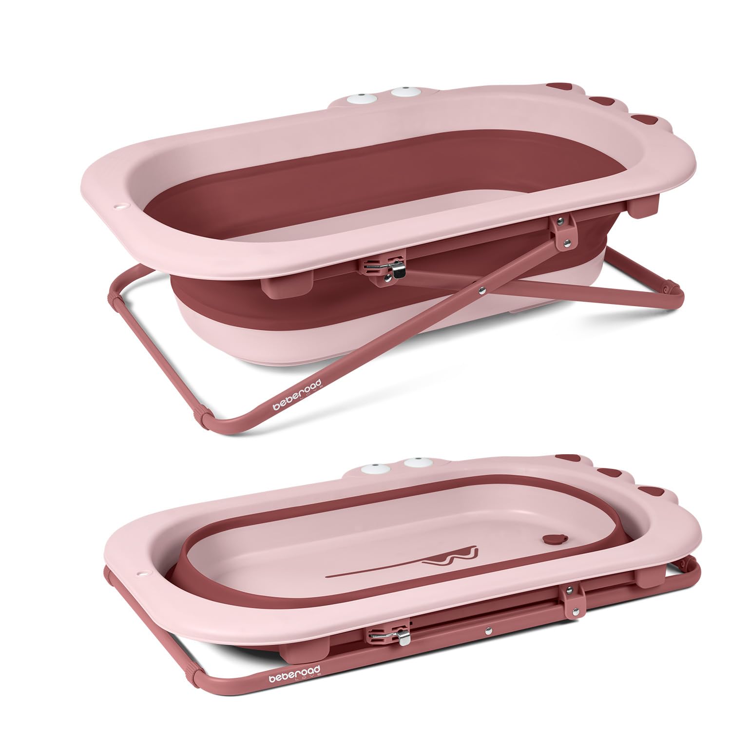 Beberoad Love Collapsible Toddler Bathtub Baby Bathtub from Newborn to ...