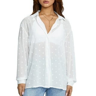 Sheer Polka Dot Blouses Sheer Polka Dot Blouses