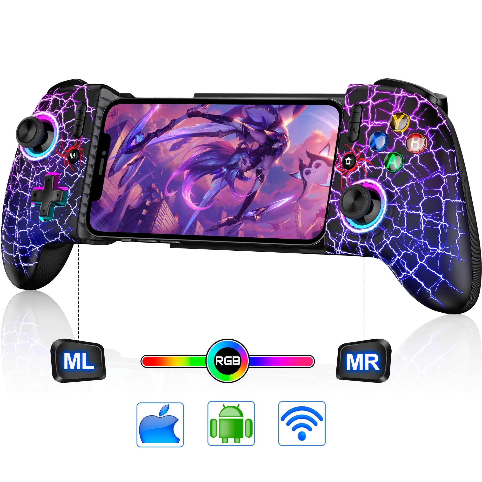 Beboncool MC200 Mobile Gaming Controller for iPhone & Android | Hall ...