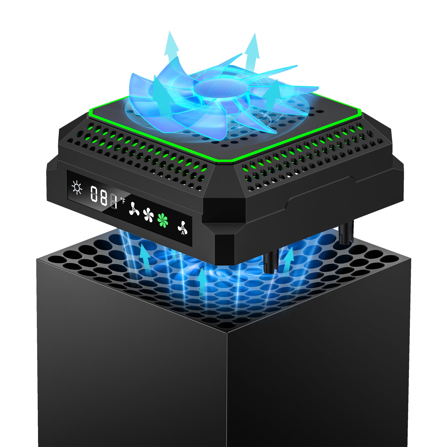 Beboncool for Xbox Series X Smart Cooling Fan Stand with Temperature ...