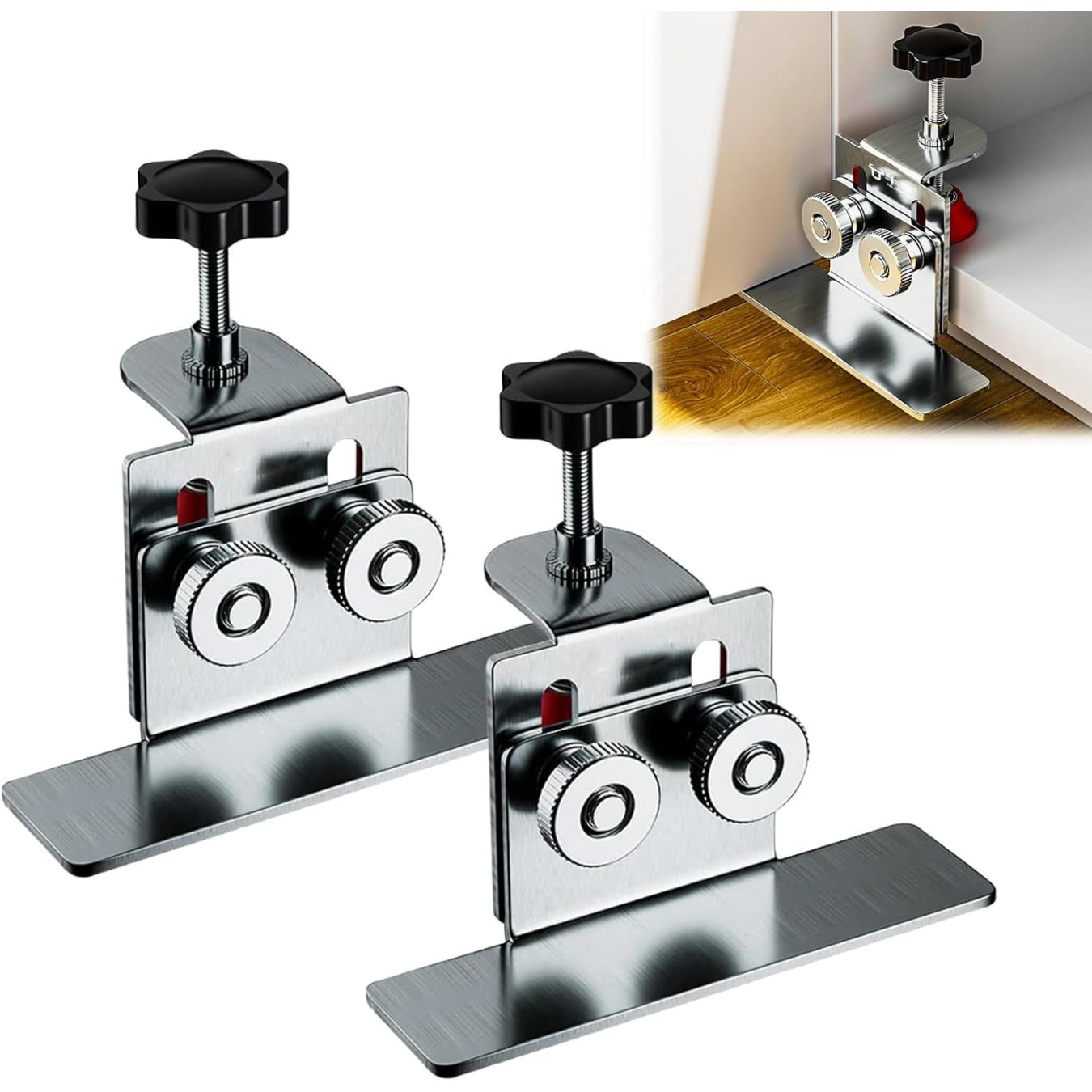 Bebuyby Quick-Install Cabinet Door Installation Tool, Adjustable Cabinet Door Installation ...