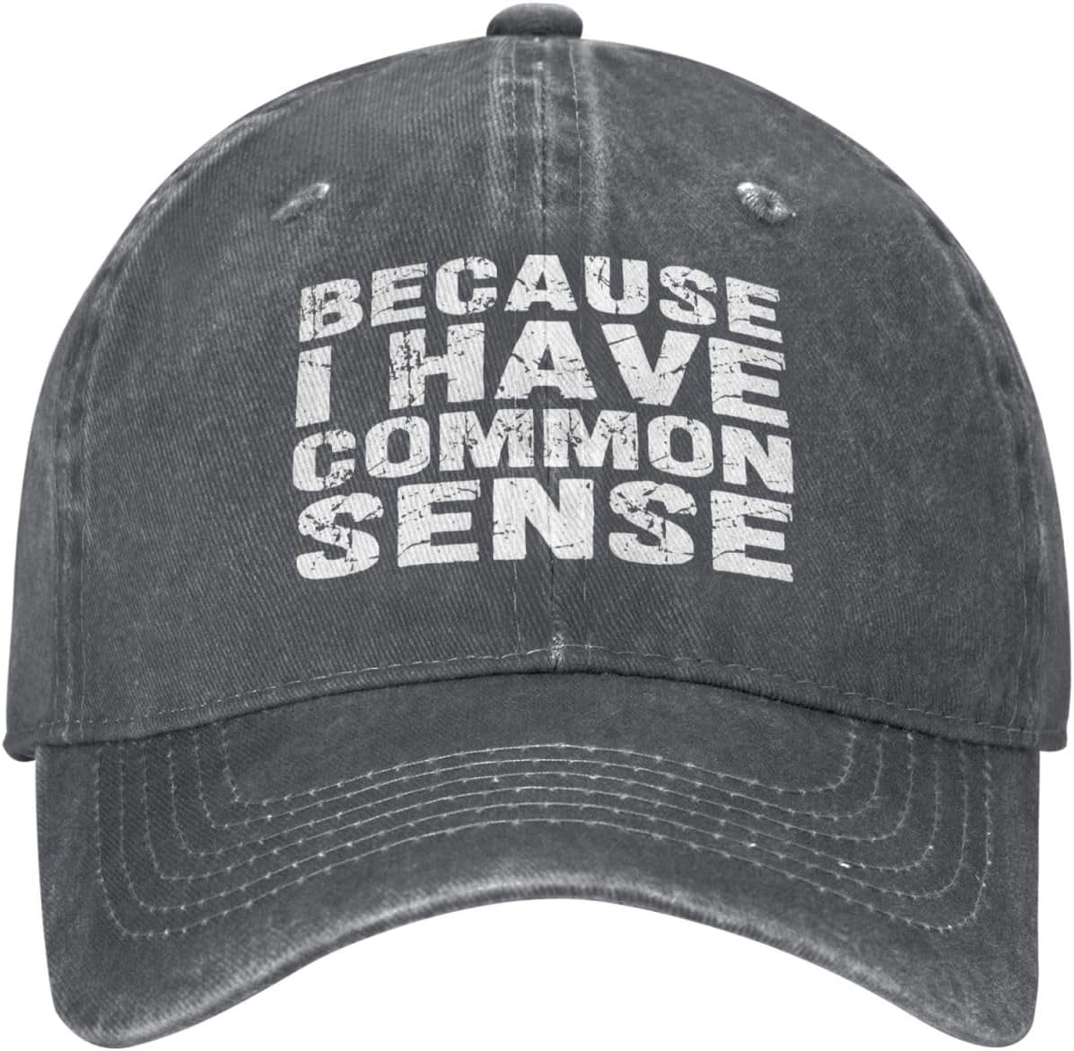 Because I Have Common Sense Hat Supporter USA Trucker Hat Cowboy ...