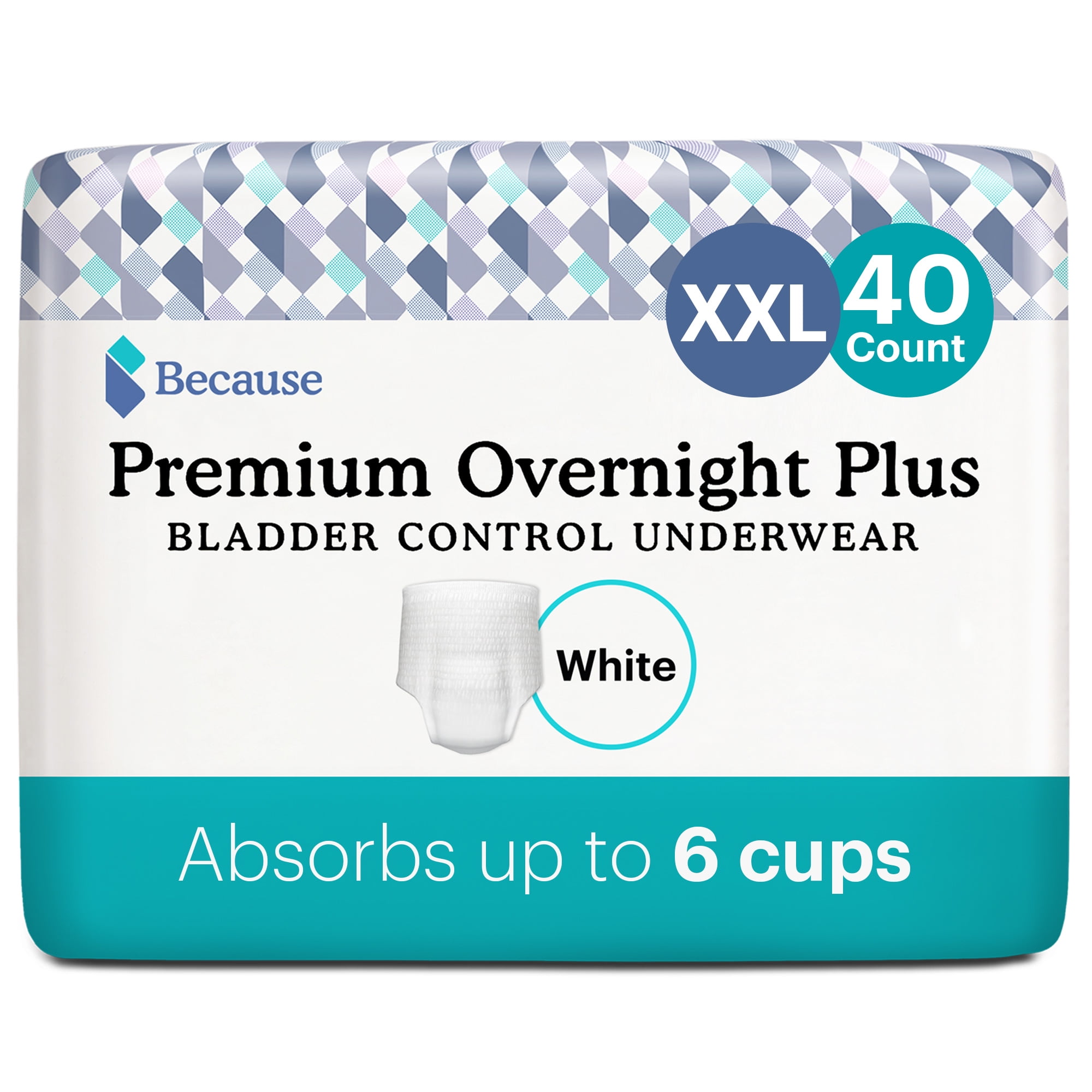 Free Shipping! Because Premium Overnight Plus Incontinence Underwear ...