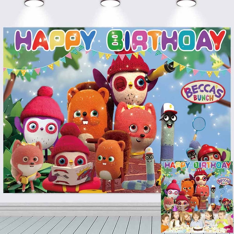 Becca's Bunch Backdrop Banner Party Supplies Post Birthday Decorations ...