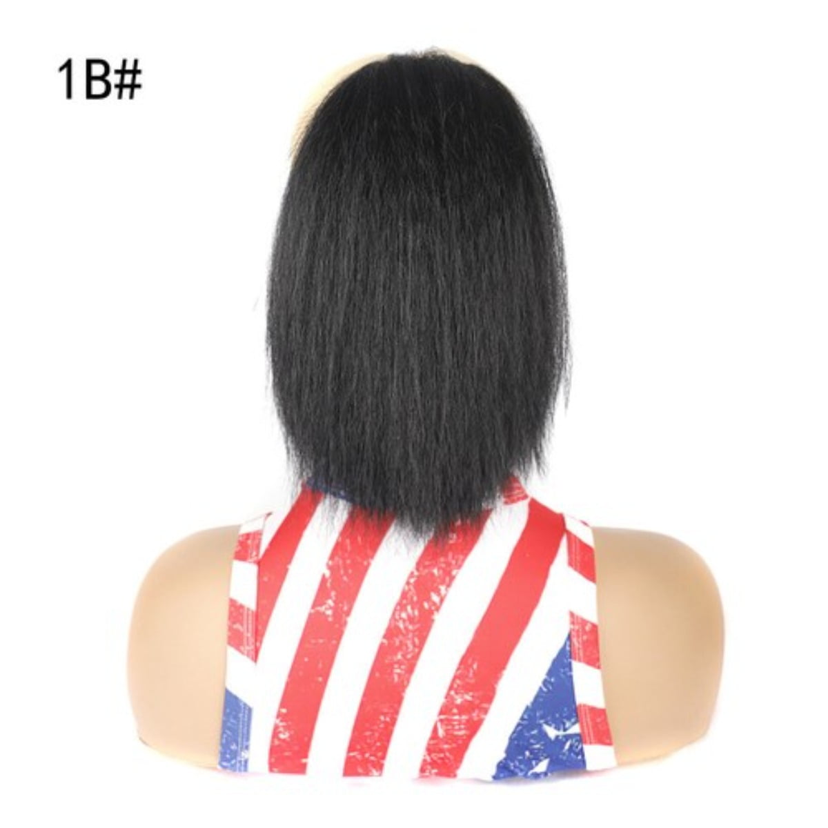Becikitc 8" Yaki Straight Drawstring Ponytail – Synthetic Clip-On Short ...
