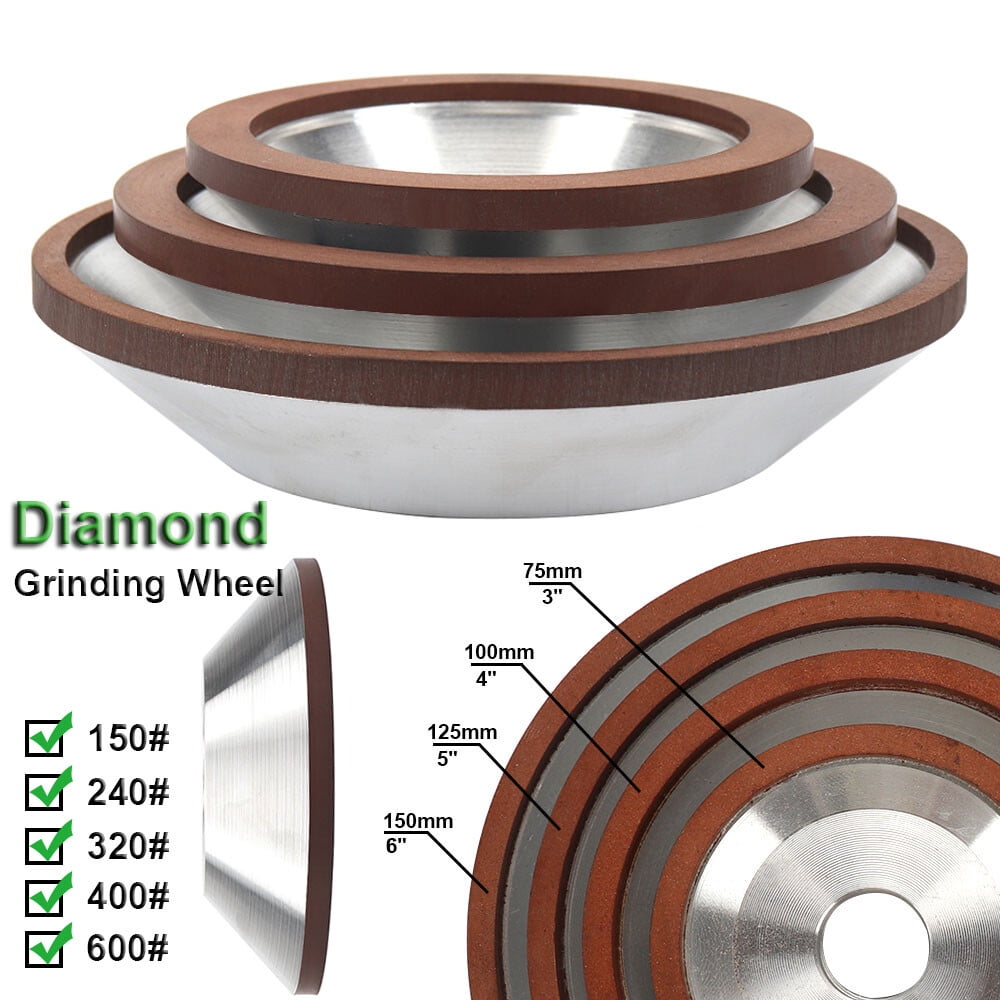 Becikitc Diamond Grinding Wheel Cup, Resin Bond Carbide Cutter Grinder ...