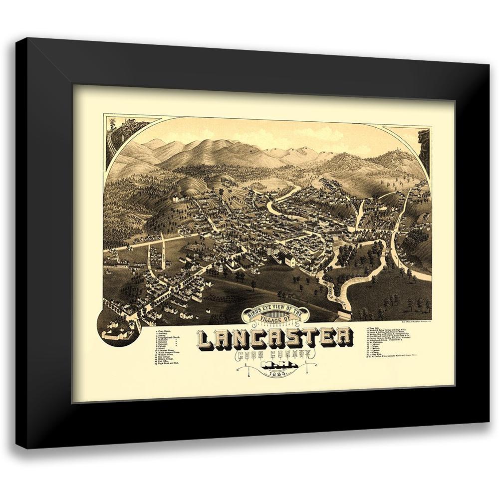 Beck 24x19 Black Modern Framed Museum Art Print Titled - Lancaster New ...