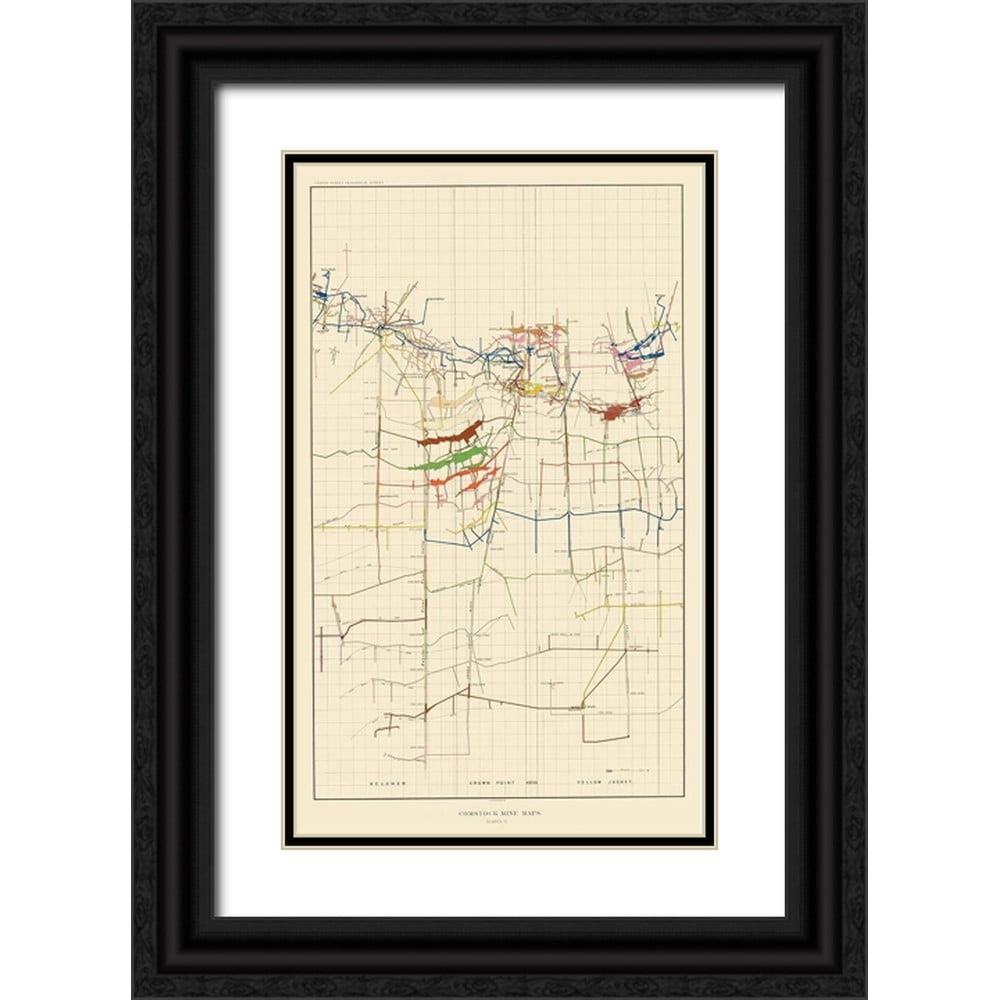 Becker 10x14 Black Ornate Wood Framed with Double Matting Museum Art ...