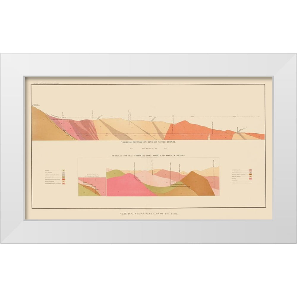 Becker 18x12 White Modern Wood Framed Museum Art Print Titled ...