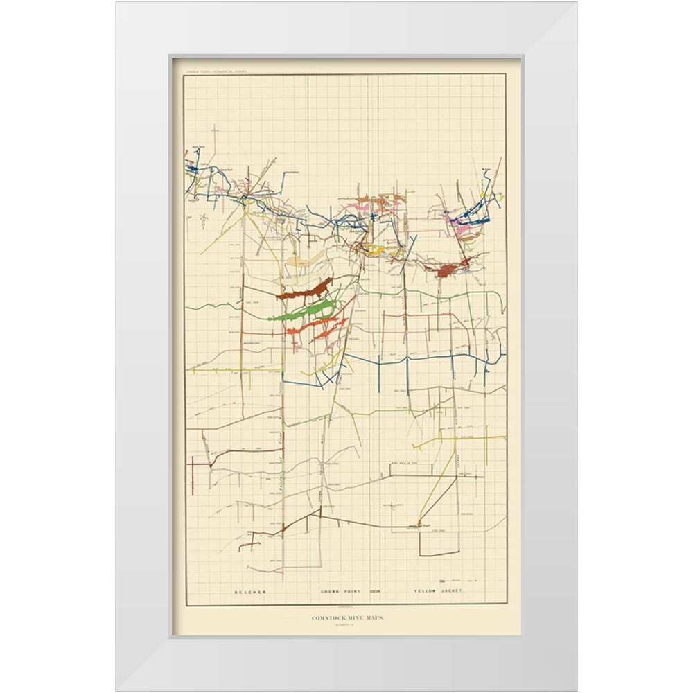 Becker 21x32 White Modern Wood Framed Museum Art Print Titled ...