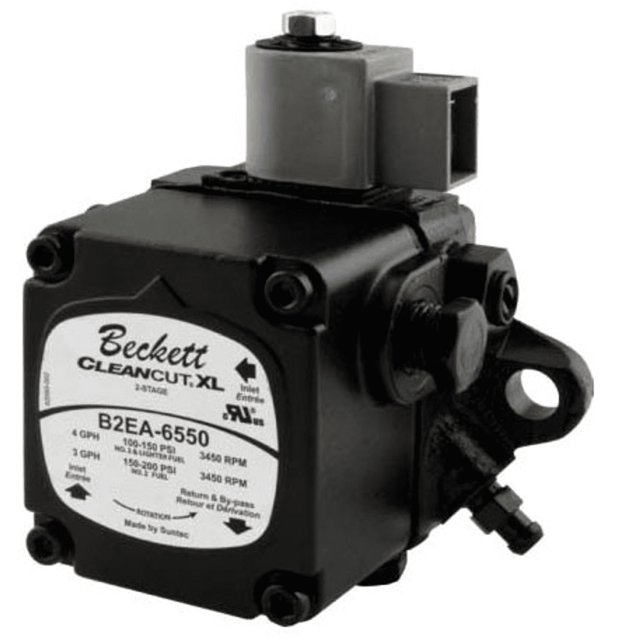 Beckett Corporation PF20422U 2 Stage Clean Cut Oil Pump With 120v Coil ...