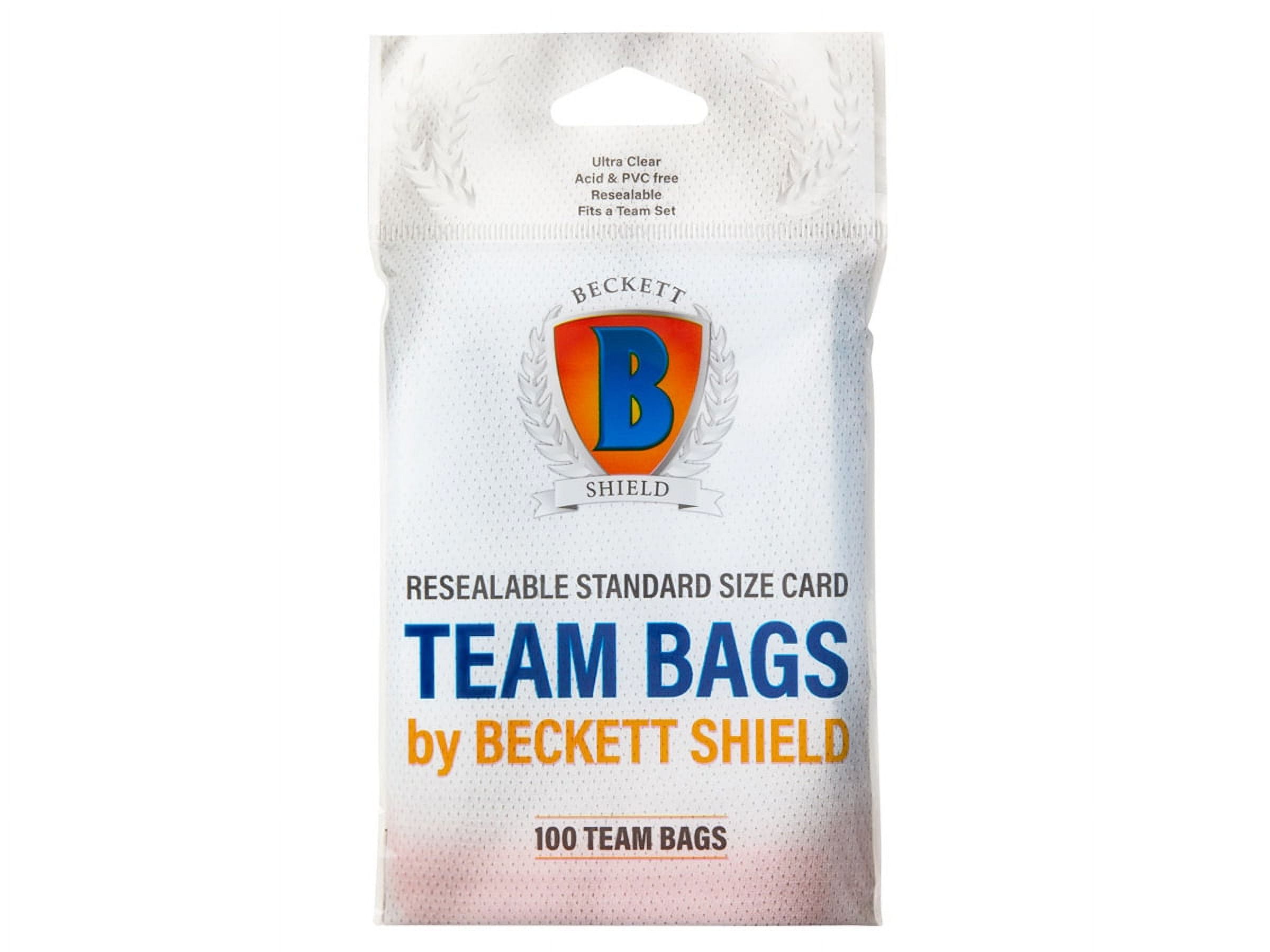Beckett Shield Team Bags, 100ct, Soft Plastic Card Holders - Walmart.com