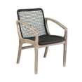 Beckham Outdoor Patio Dining Chair in Light Eucalyptus Wood and ...