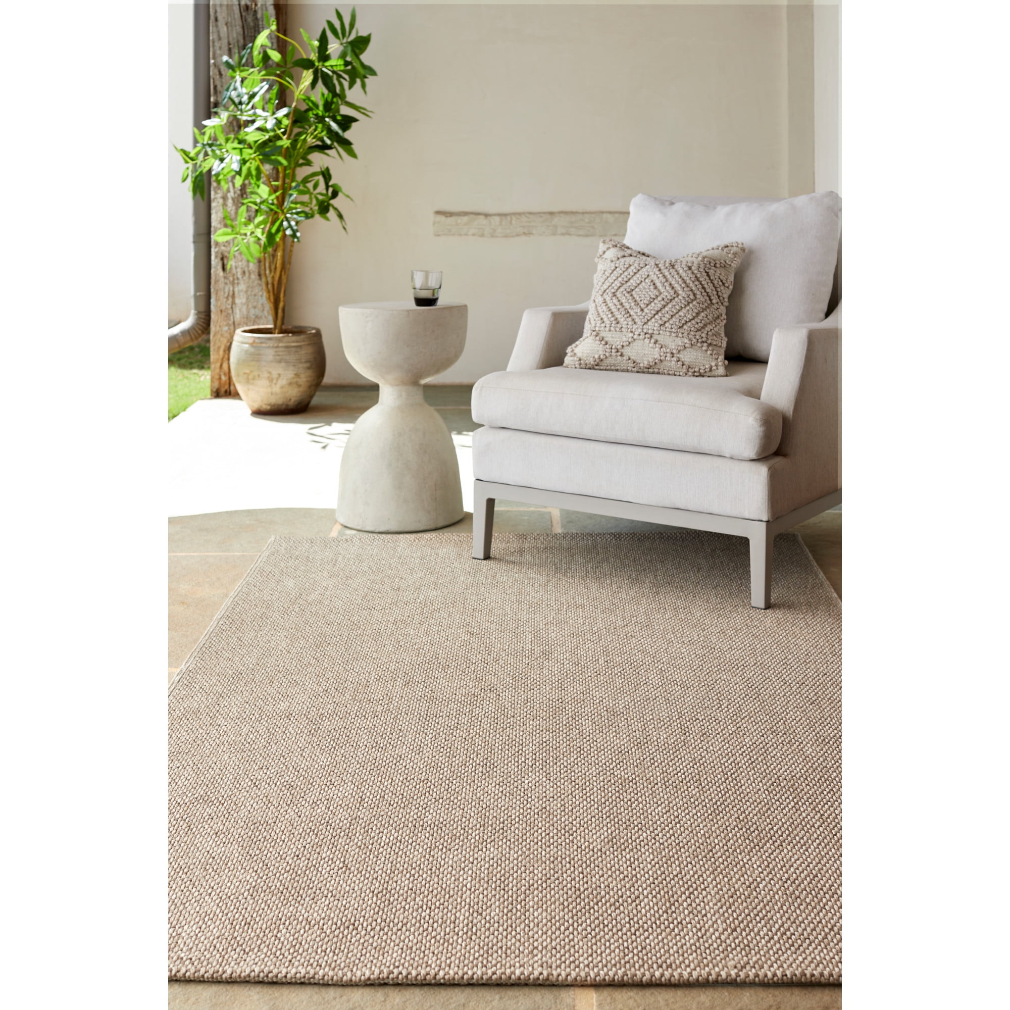 Becki Owens x Surya Birdie Neutral Outdoor Area Rug, 8'11" x 12', Light ...