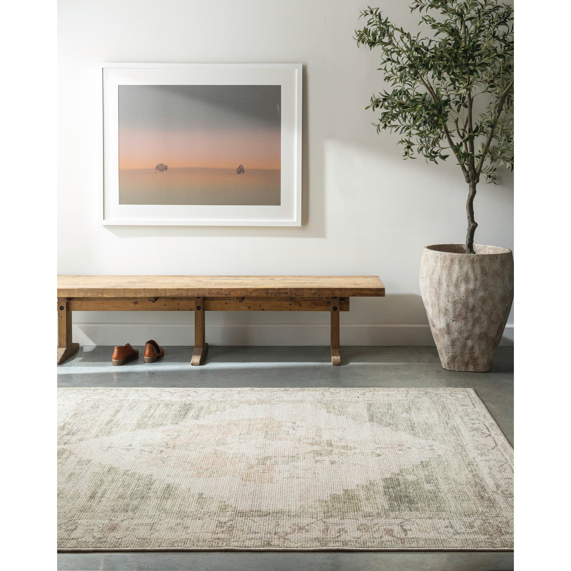 Becki Owens x Surya Luca Oriental Area Rug, Avocado ,3'11" x 5'7 ...