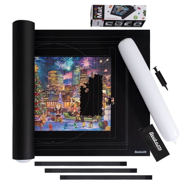 Becko US 2000-Pc Jigsaw Puzzle Mat Roll Up with Auxiliary Line, Puzzle ...