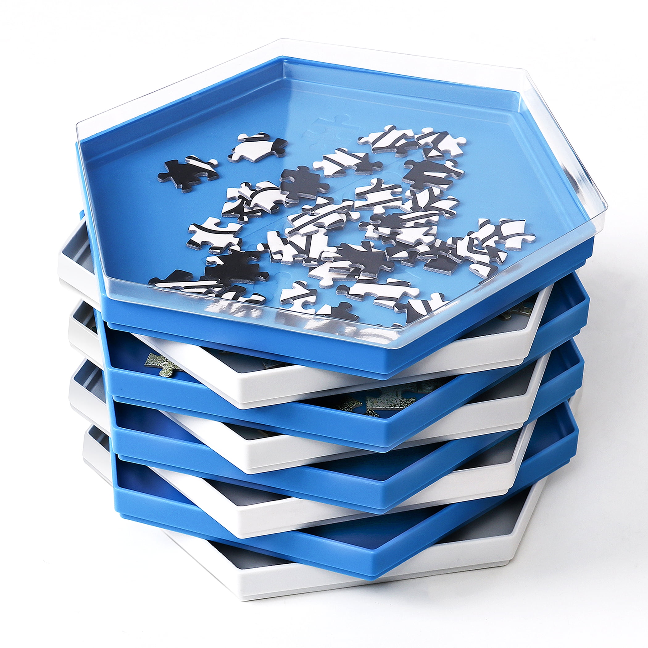 Becko Stackable Puzzle Sorting Trays Jigsaw Puzzle Sorters with Lid ...