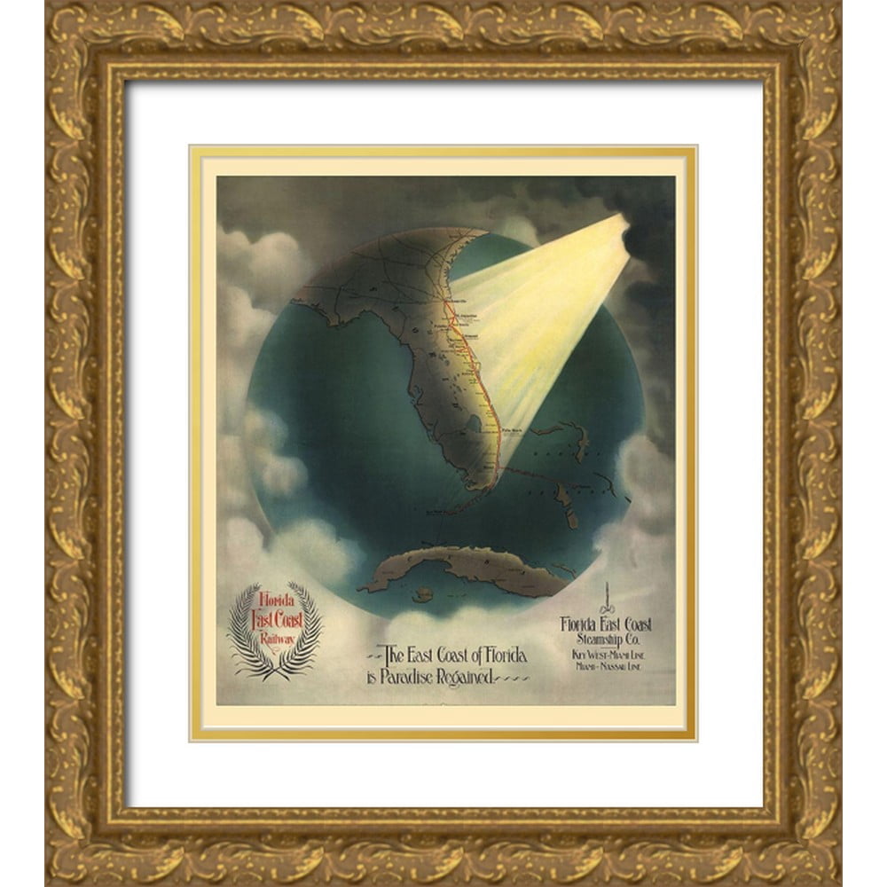 Beckwith 20x23 Gold Ornate Wood Framed with Double Matting Museum Art ...