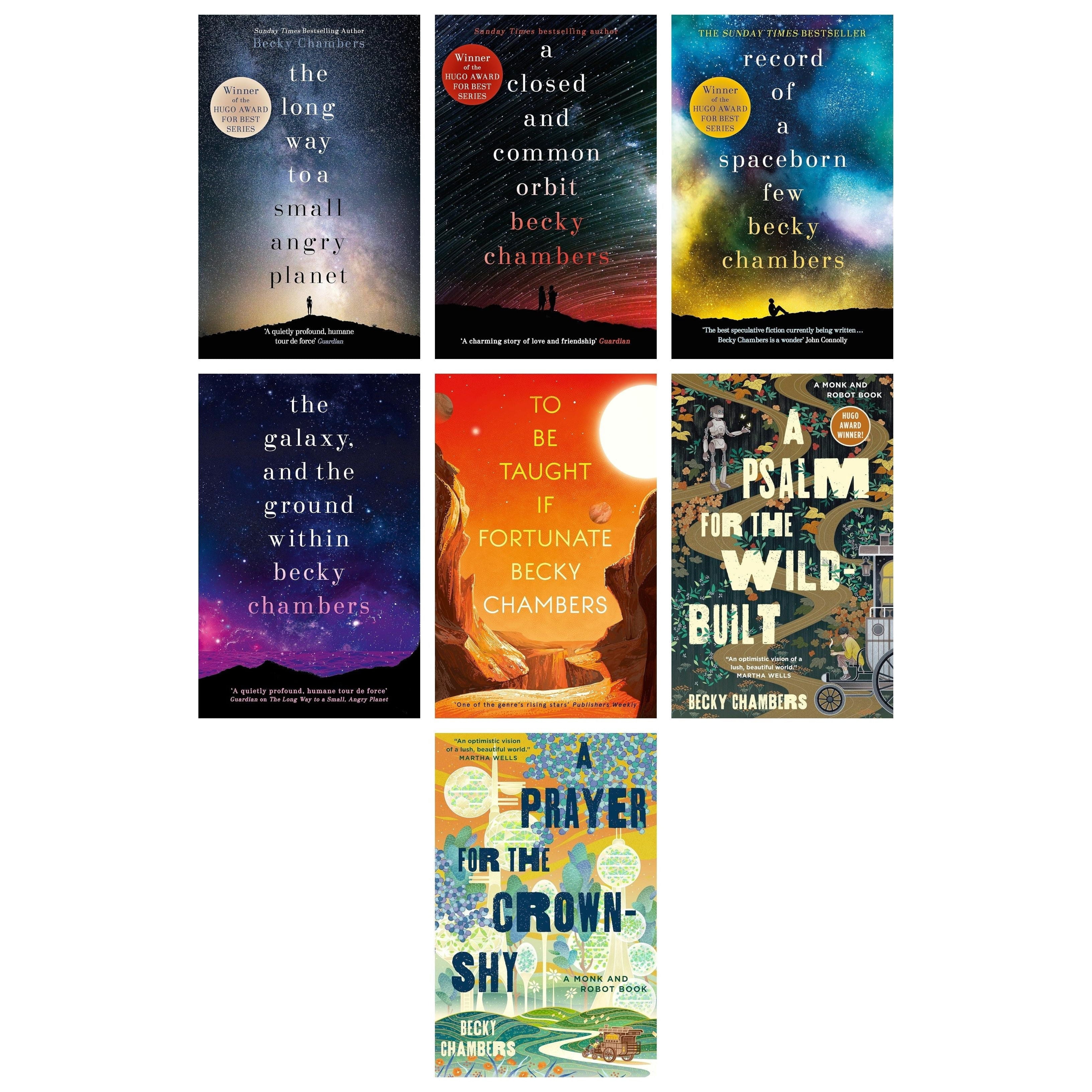 Becky Chambers 7 Books Collection Set (Wayfarers Series, Monk and Robot ...