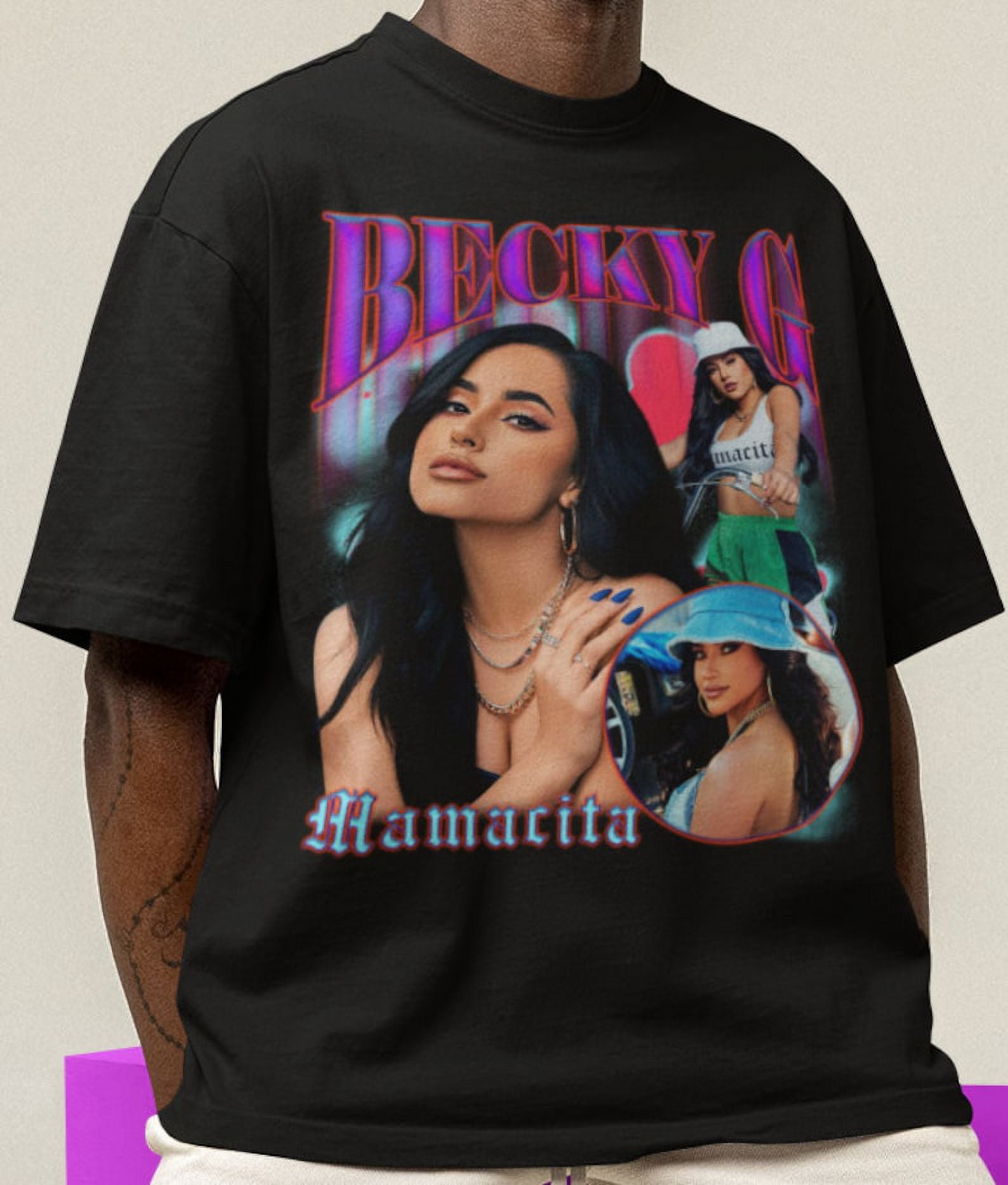 Becky G Mamacita Acid Wash T-Shirt Unique MAMII Merch 90s Style Vintage ...