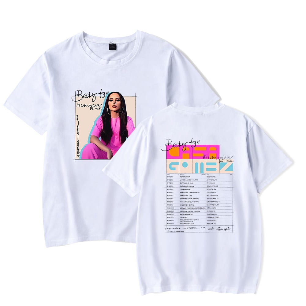 Becky G Merch Mi Casa Tu Casa Tour Women Men Casual T-shirt - Walmart.com