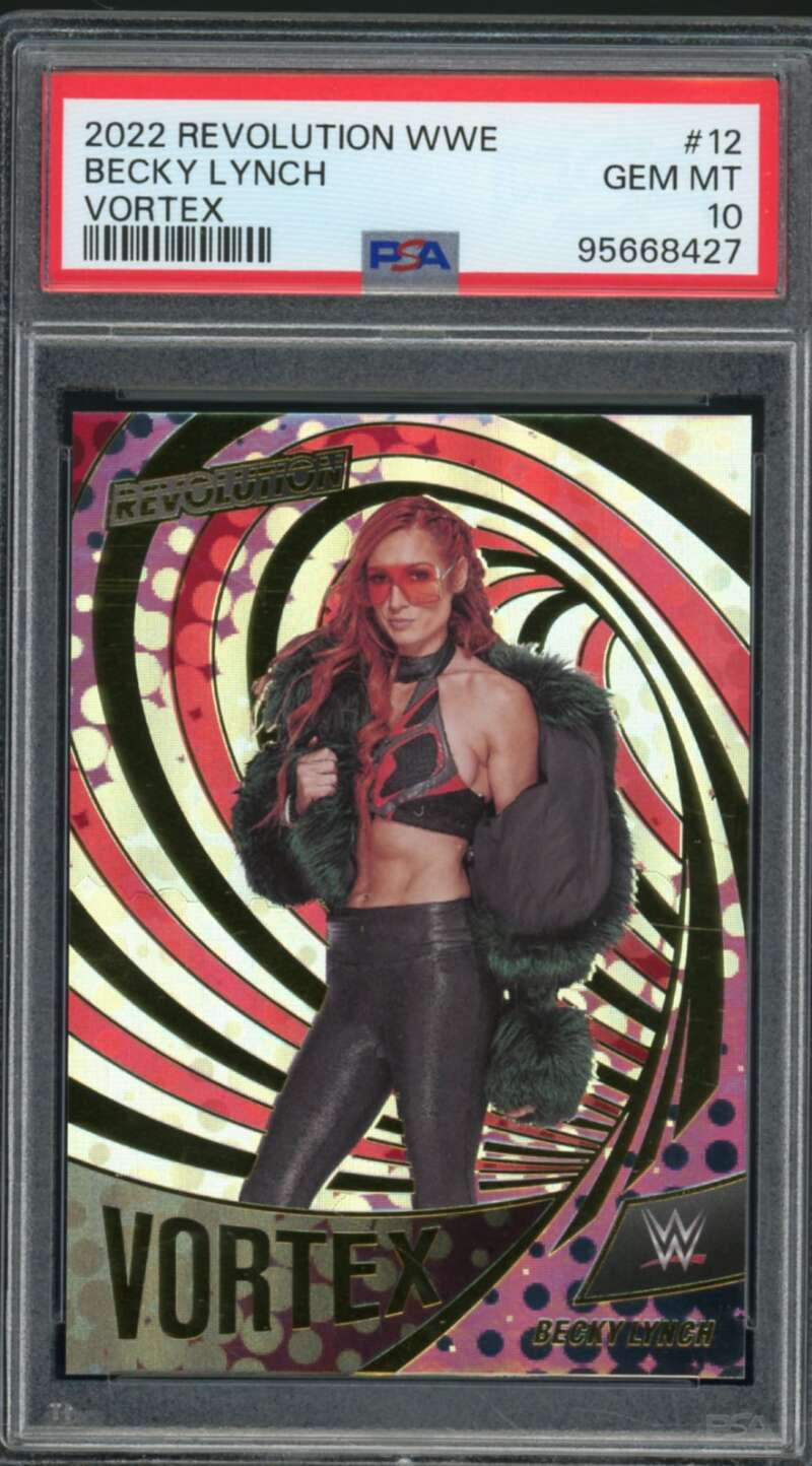 Becky Lynch Card 2022 Revolution WWE Vortex (pop 2) #12 PSA 10 ...