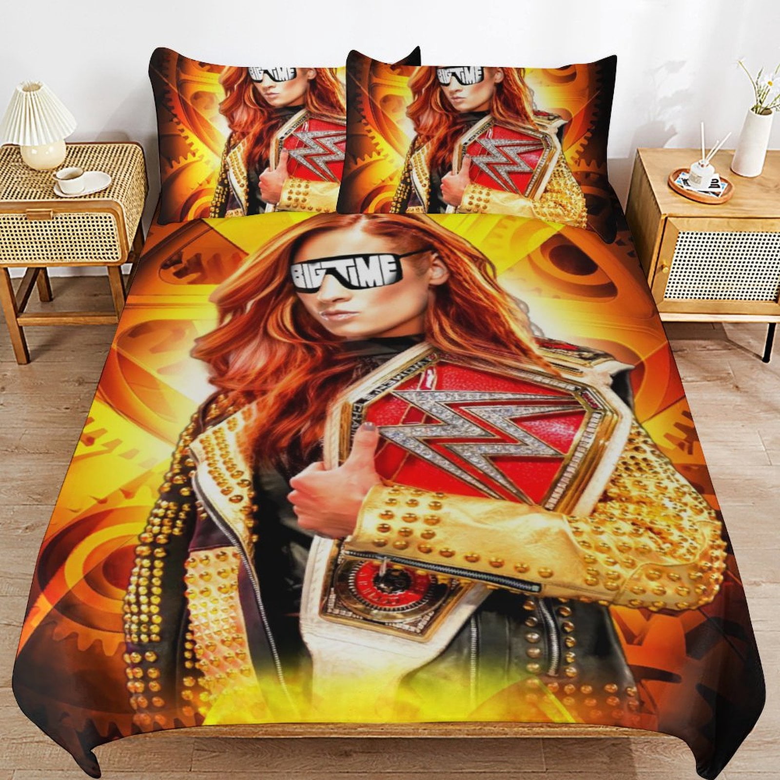 Becky Lynch Duvet Cover Set 3 Pieces, Ultra Soft Comfortable Graphics ...