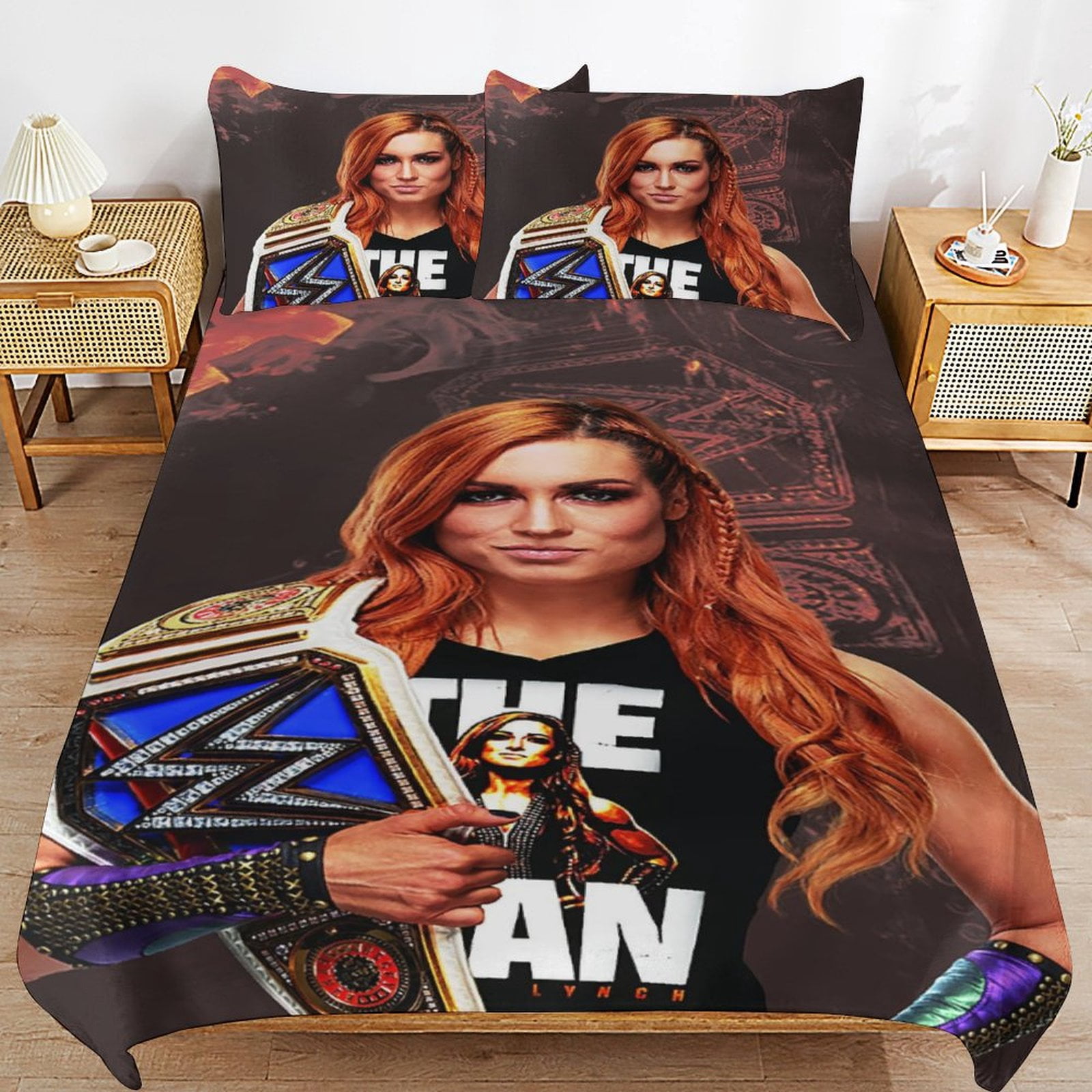 Becky Lynch Duvet Cover Set 3 Pieces, Ultra Soft Comfortable Graphics ...