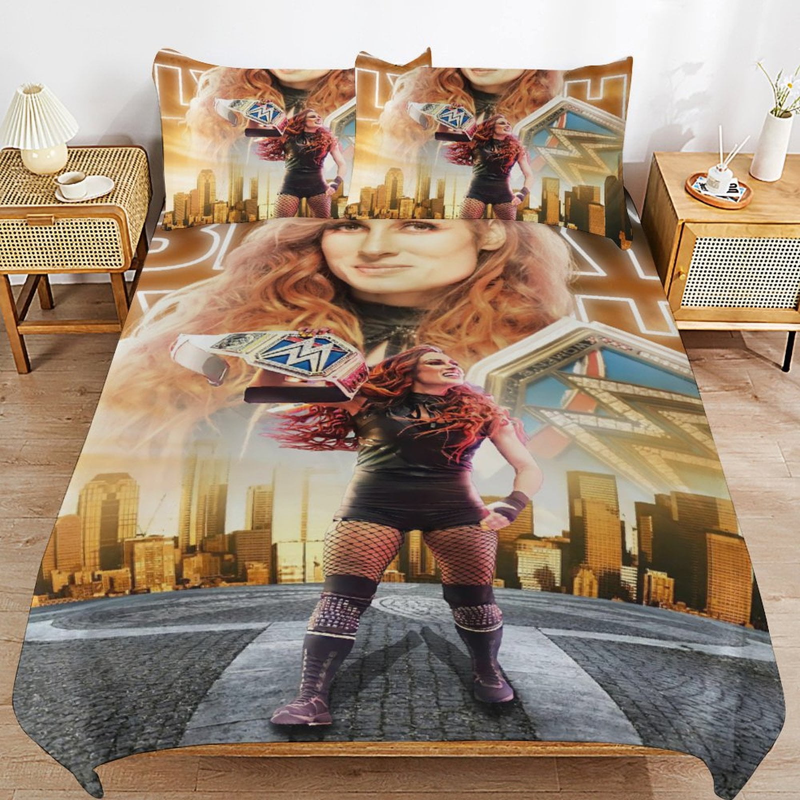 Becky Lynch Duvet Cover Set 3 Pieces, Ultra Soft Comfortable Graphics ...