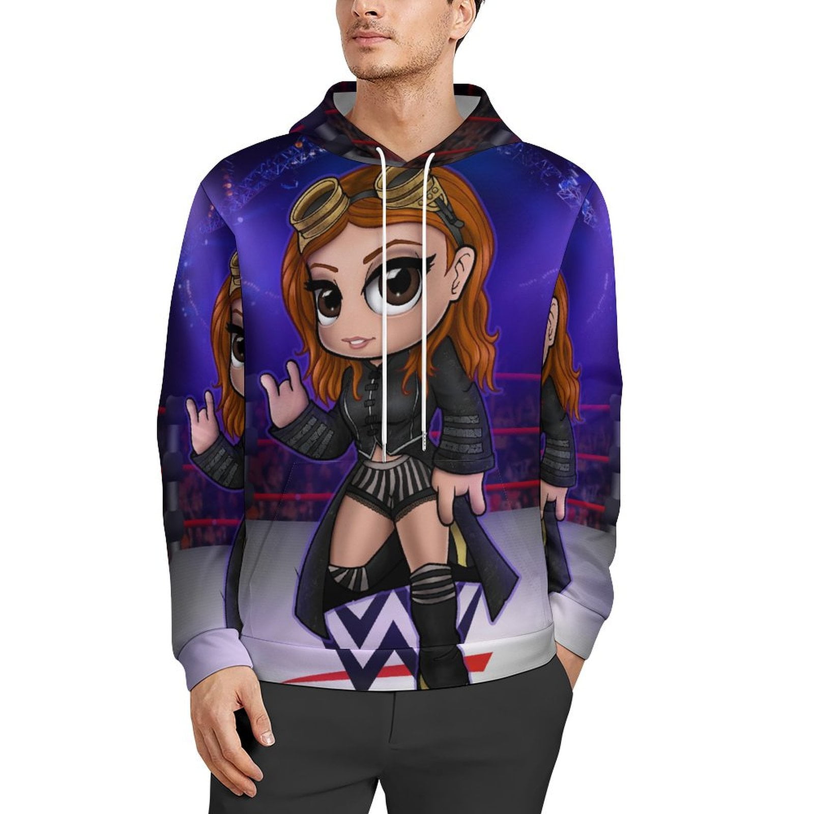 Becky Lynch Hoodie for Men Women, Novelty Print Long Sleeve Hooded ...