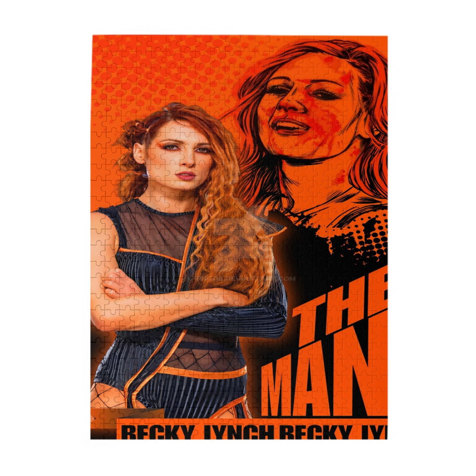 Becky Lynch Jigsaw Puzzles 300 Piece Wooden Memory Agility Family Game ...