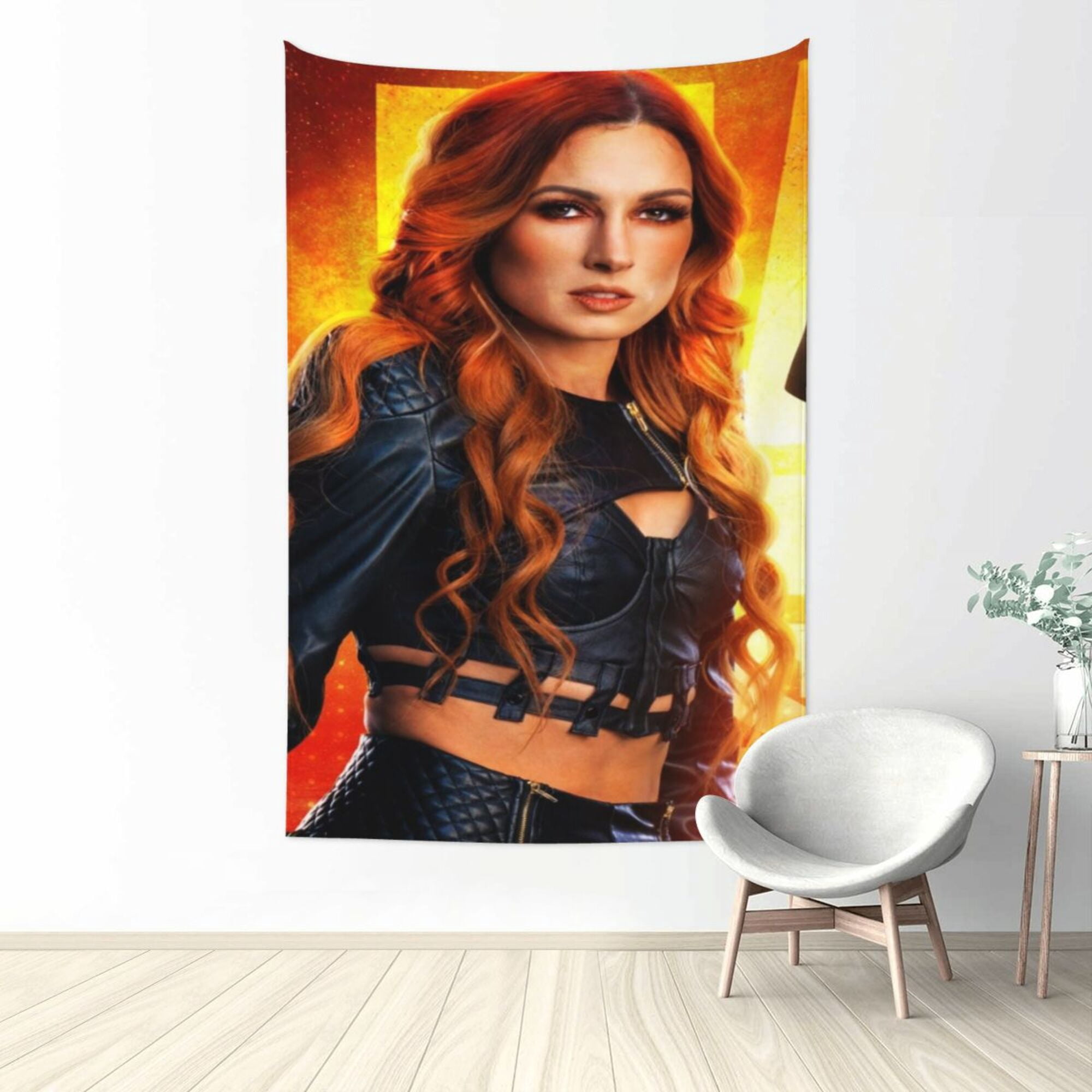 Becky Lynch Tapestry, Large Wall Hanging Art Tapestries for Living Room ...