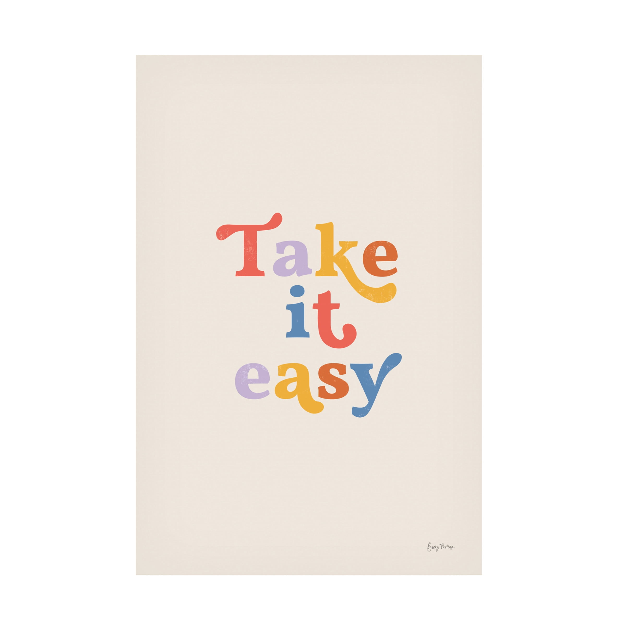 Becky Thorns 'Take it Easy Bright' Canvas Art - Walmart.com