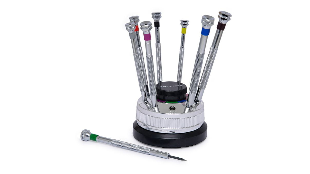 Beco Technic set of 9 screwdrivers on a rotating base - Walmart.com