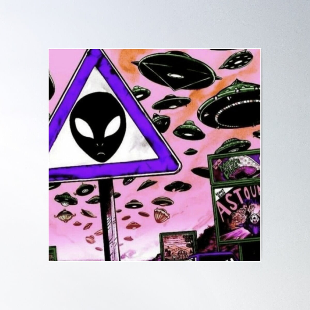 Become Aliens Poster Wall Art, Modern Wall Decor For Living Room ...