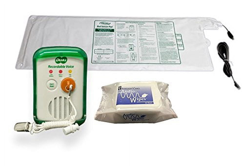Bed Alarm Monitor For Fall Prevention - With Wander Prevention Cord and ...